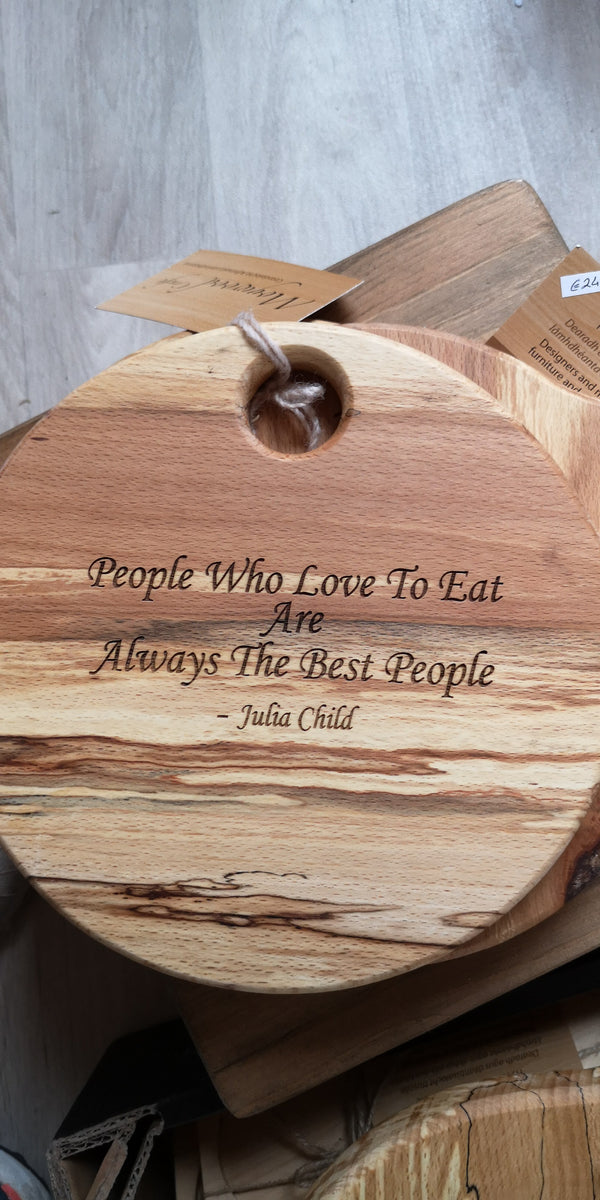 Round Engraved Platter – Moywood Craft